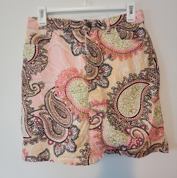 croft & barrow | Shorts | Croft Barrow Stretch Paisley Skort | Poshmark